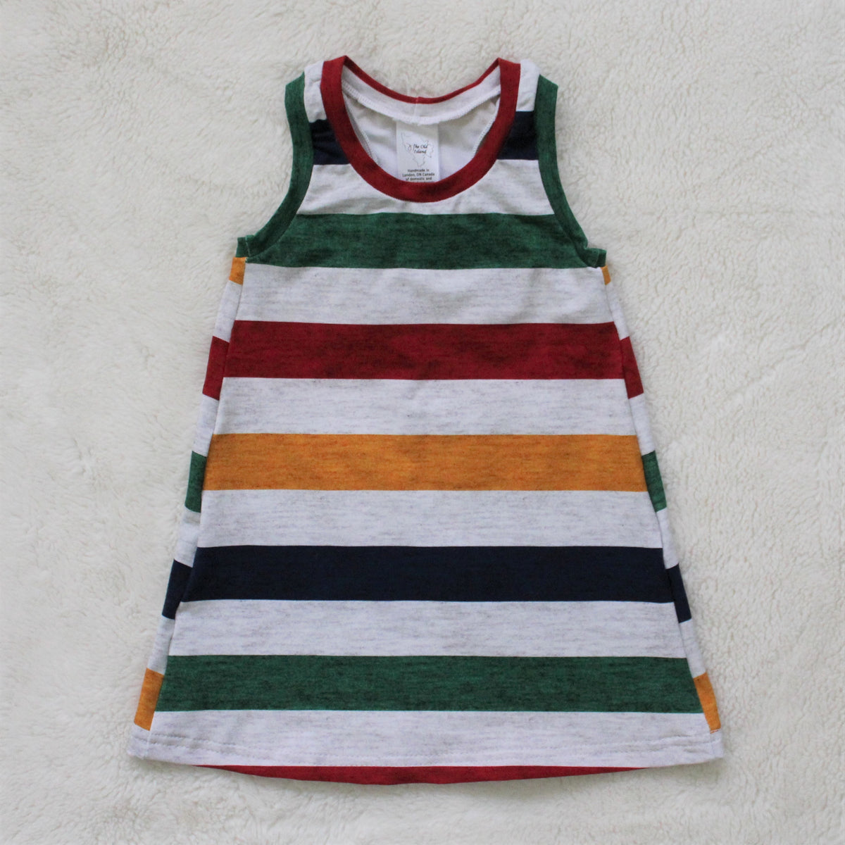 Racerback Dress - White Dots on Black Linen (cotton french terry) – The ...